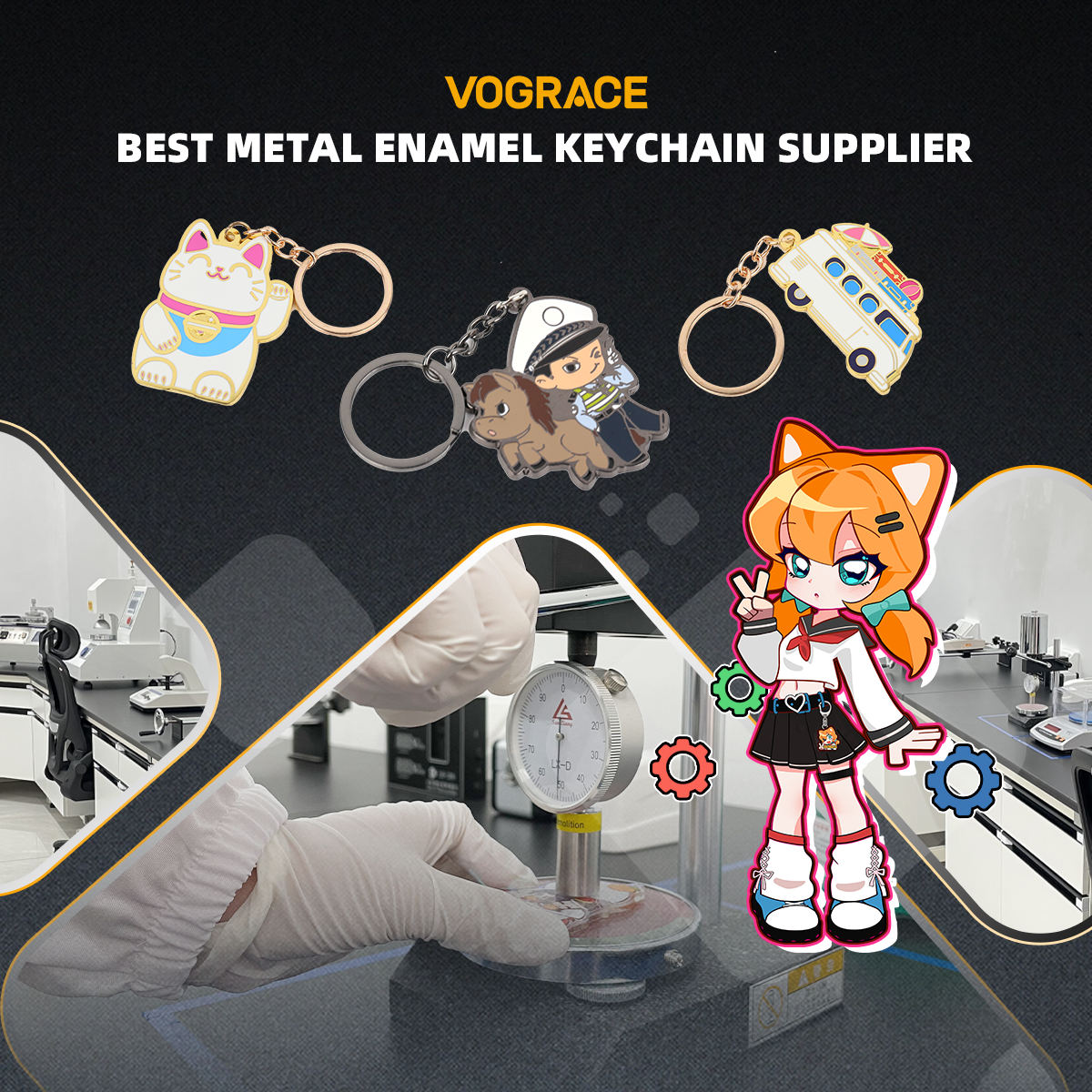 Best Metal Enamel Keychain Supplier: Why Vograce Stands Out – VOGRACE