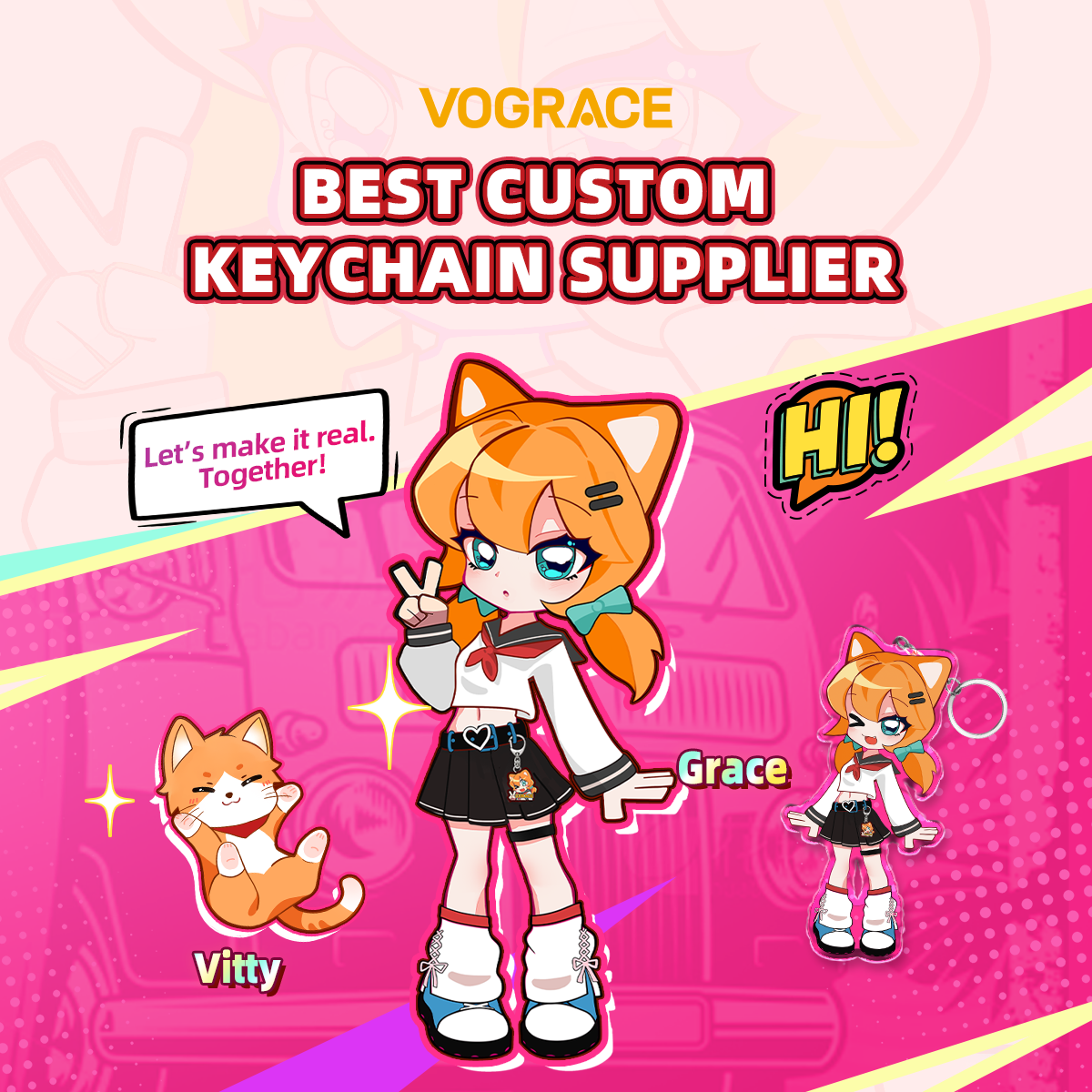 Where can I buy custom keychains with my own pictures? – VOGRACE