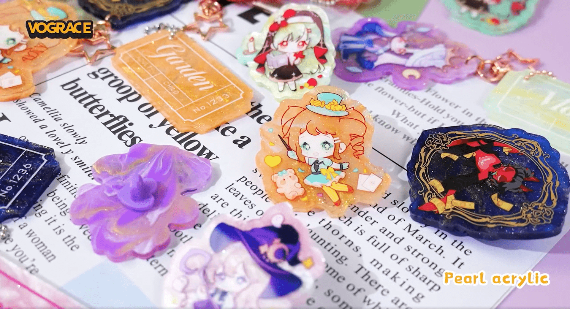 Vograce’s New Custom Pearl Acrylic Keychains Collection – VOGRACE