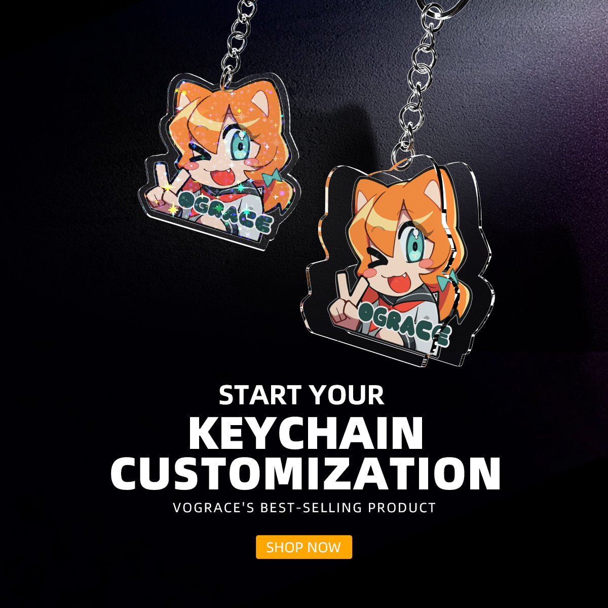 Custom acrylic keychains and animation peripheral products – VOGRACE