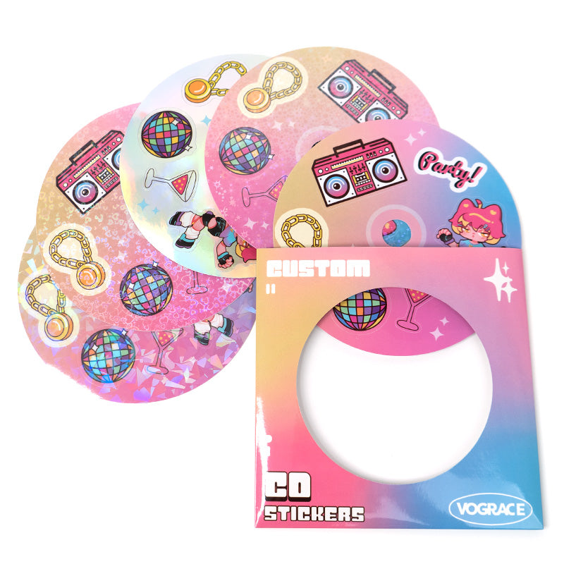 Custom CD stickers – VOGRACE
