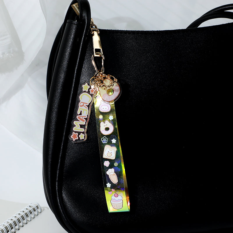 Custom Clear Acrylic Holographic PVC Lanyard Keychains – VOGRACE