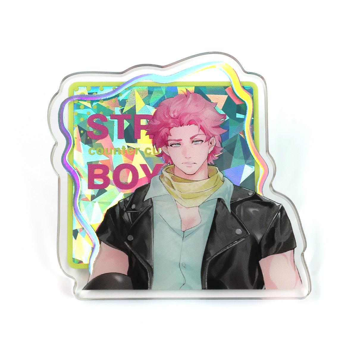 Custom Cold Foil Stamping Glitter Holographic Acrylic Pins – VOGRACE