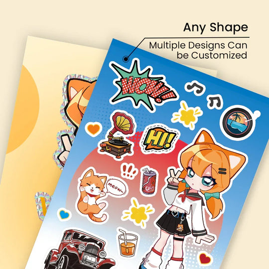 Custom Kiss Cut Sticker Sheets – VOGRACE