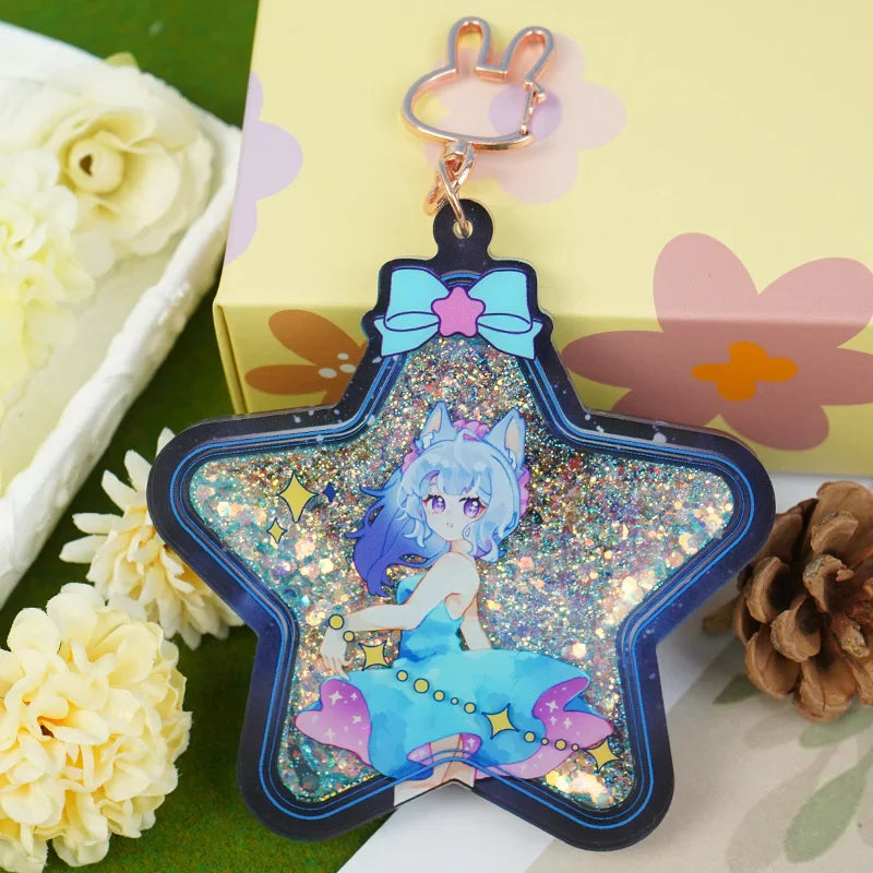 Custom Thicken Quicksand Liquid Keychains – VOGRACE