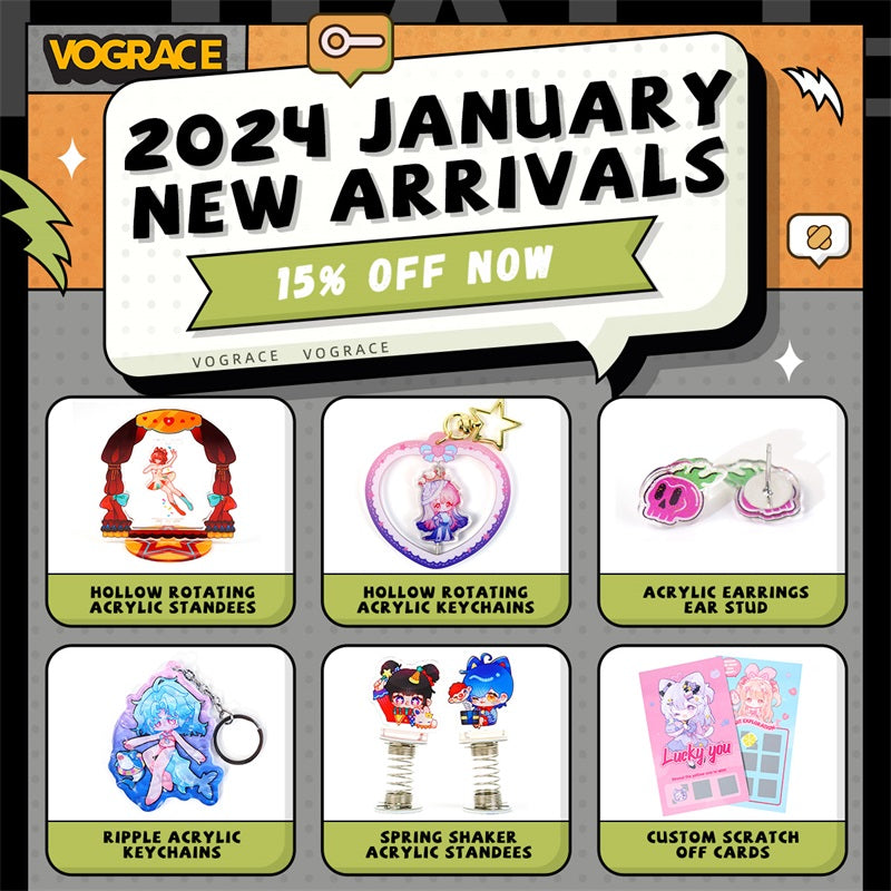 Custom acrylic keychains and animation peripheral products – VOGRACE